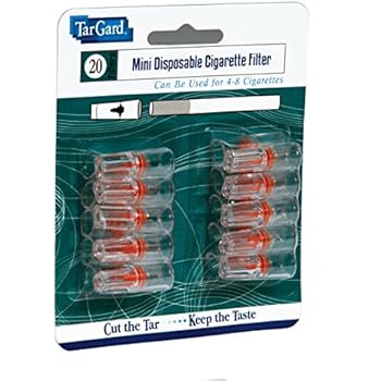 Amazon.com: TarGard Mini Cigarette Filters Trap Tar Discreetly Without ...