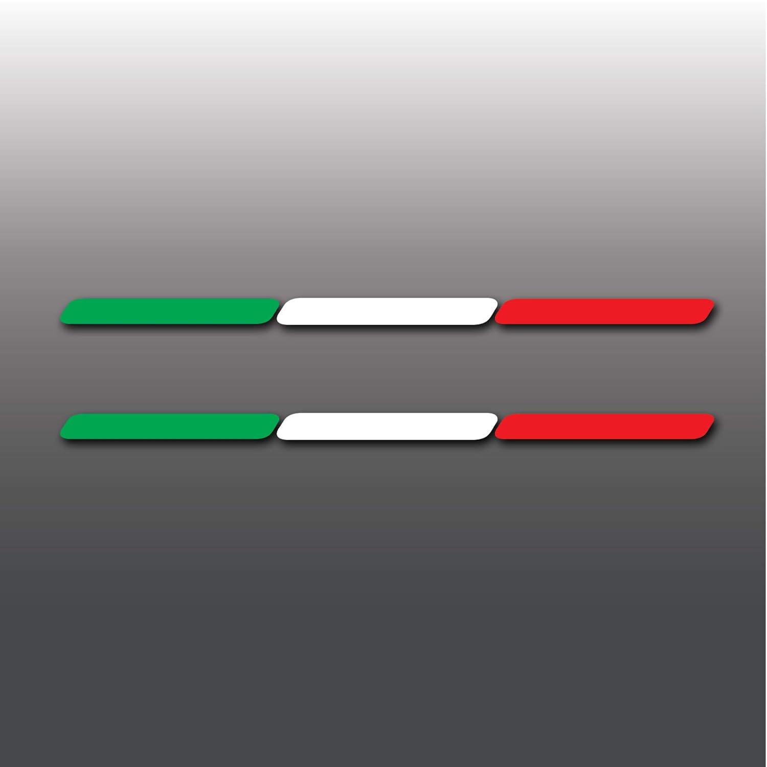 2x Italy Italian Flag Stripe Euro Car Window Bumper Vinyl Decal ...