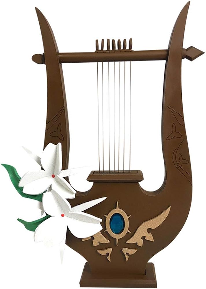 Amazon.com: Genshin Impact Cosplay Prop,Props Harp for Venti Costume ...