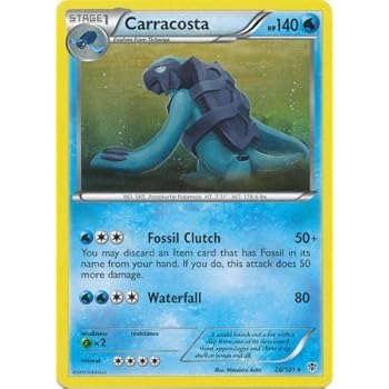 Amazon.com: Carracosta, Tirtouga and Cover Fossil - Rare Pokemon Card ...