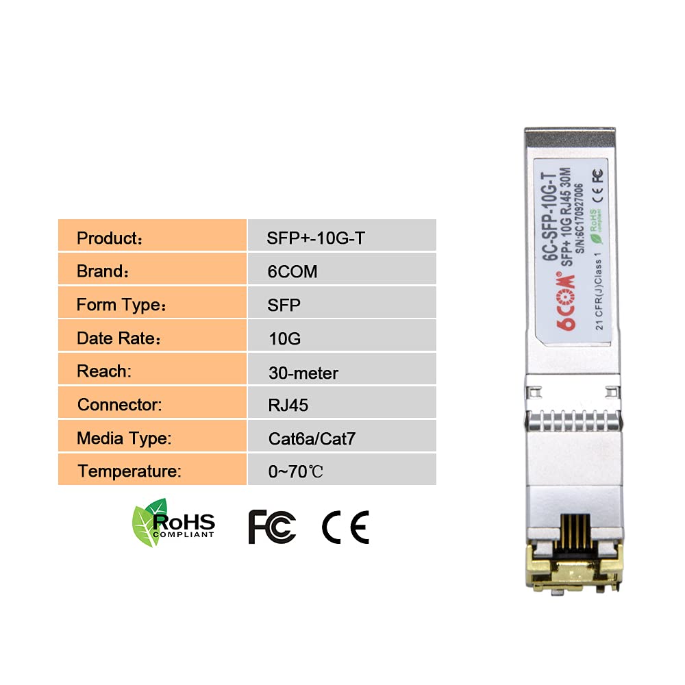 Mua 10GBase-T SFP+ Copper RJ45 Module Transceiver, RJ-45 SFP+ CAT.6a, up to 30 Meters ...