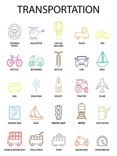 Buy Transportation for Toddlers - Preschool Educational Wall Chart ...