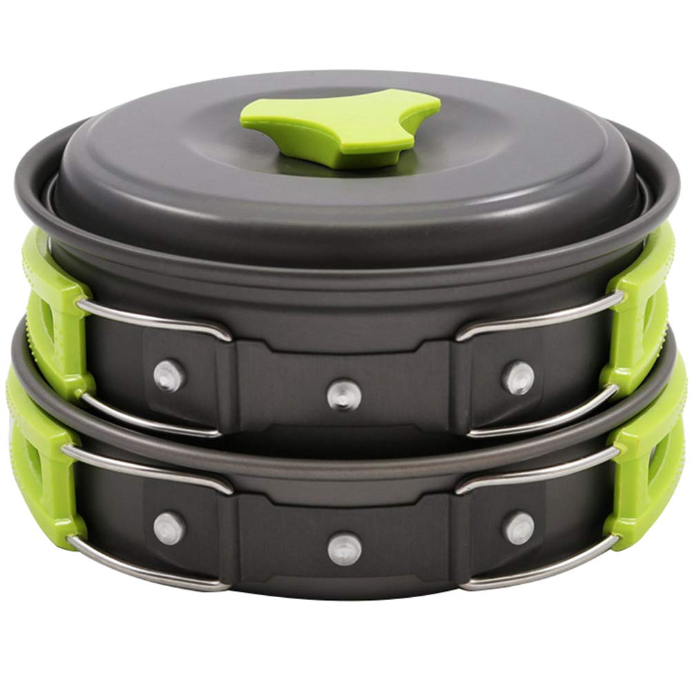 Booding Camping Kochgeschirr Set 1-2 Personen Camping-Kochtopf Set aus ...