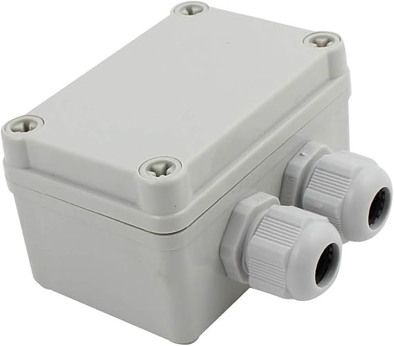 Uotyle 130 x 80 x 70mm Electrical Junction Box +PG9 Connector Gland ...