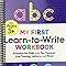My First Learn to Write Workbook: Practice for Kids with Pen Control ...