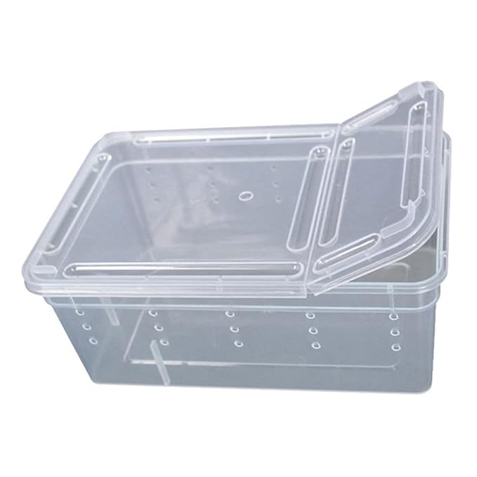 Transparent Plastic Box Insect Reptile Transport Breeding Live Food ...