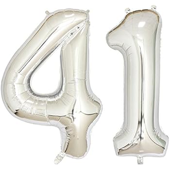 Amazon.com: 41st Birthday Decorations Party Supplies Happy 41st ...