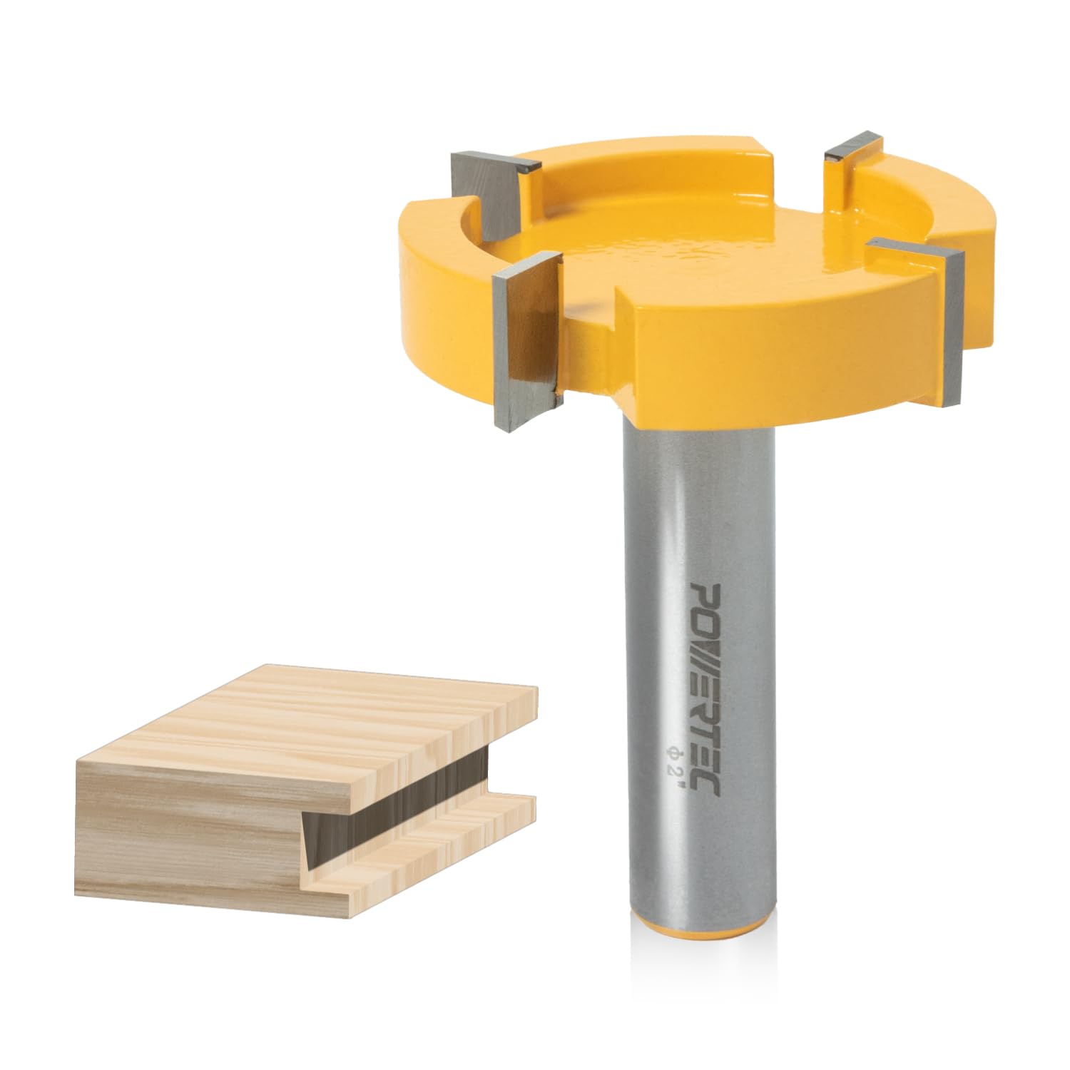 POWERTEC Slab Flattening Router Bit, CNC Router Bits, Surfacing Router ...
