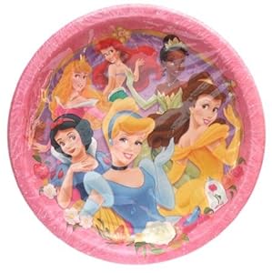 Amazon.com: Disney Princess Paper Party Plates - Pack of 8 Full Size ...