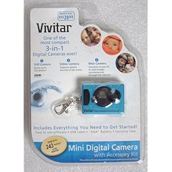 Amazon.com : Vivitar Mini Digital Camera with Accessory Kit : Point And ...