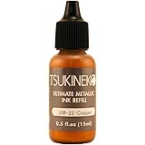 Amazon.com: Tsukineko 1/2 Fluid Ounce Encore Ultimate Metallic Inker, Silver
