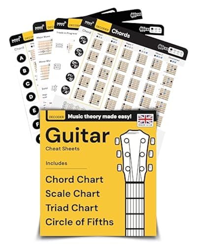 Guitar Chords Chart Pack 8x8" Learn Chords for Guitar, Guitar Chord ...