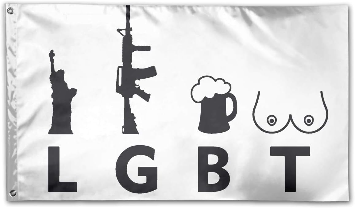 Amazon.com : Liberty Guns Beer & Titties Yard Flags 3 X 5 in Indoor ...