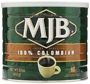 Amazon.com : MJB Coffee, 100% Colombian Ground, 23 Ounce : Ground ...