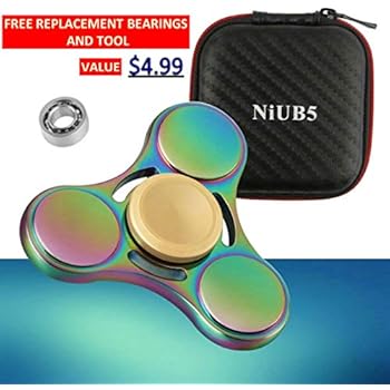 Amazon.com: ATESSON Fidget Spinner Toy, 4 to 10 min Spins, Ultra ...