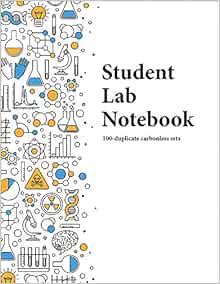 Student Lab Notebook (100 duplicate page sets): grid-based carbonless ...