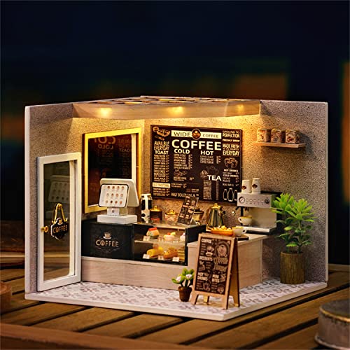 Flever Dollhouse Miniature DIY House Kit Creative Room with Furniture ...