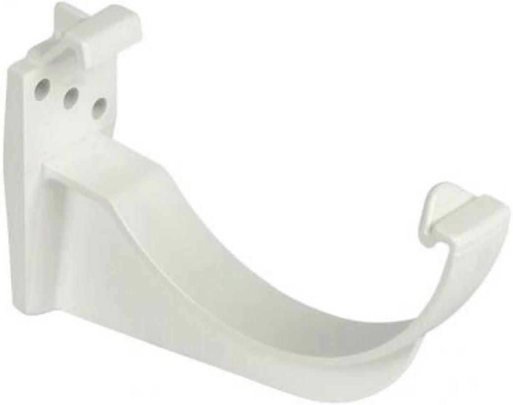 FLOPLAST 112mm Half Round Fascia Gutter Bracket – White – Bag of 2 ...