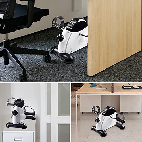 Pedal Exerciser Stationary Under Desk Bike Peddler Mini Exercise with ...