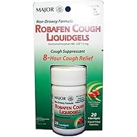 Amazon.com: Robafen Cough Liquidgels Dextromethorphan HBr, USP 15mg, 20 ...