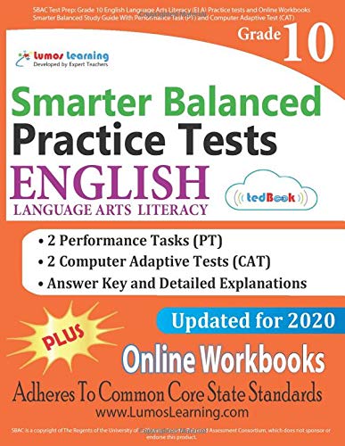 SBAC Test Prep: Grade 10 English Language Arts Literacy (ELA) Practice ...