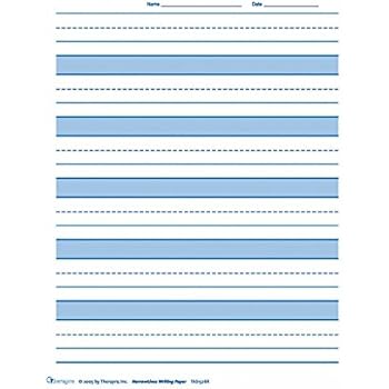 Amazon.com : Raised Line Paper Red & Blue Lines Portrait (50 Sheets ...