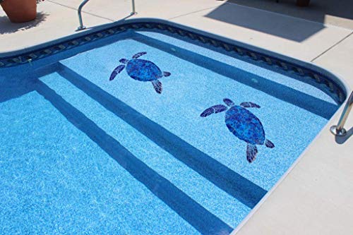 Aquatic Custom Tile Ocean Blue Turtle Porcelain Swimming Pool Mosaic ...