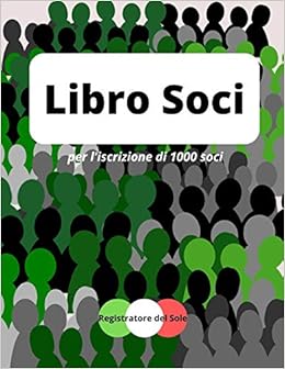 Libro Soci: Registro per la gestione di un'associazione : del Sole ...