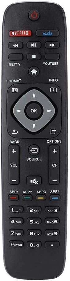 143 Remote Control,Fire TV Stick Switches,for PHILIPS PHI-958 Smart TV ...