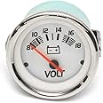 Amazon.com: VeeThree Boat Voltmeter Gauge 68253F | Lido Elite 2 Inch ...