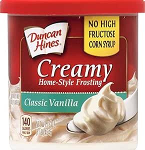 Amazon.com : Duncan Hines Creamy Vanilla Frosting, 16 OZ : Grocery ...
