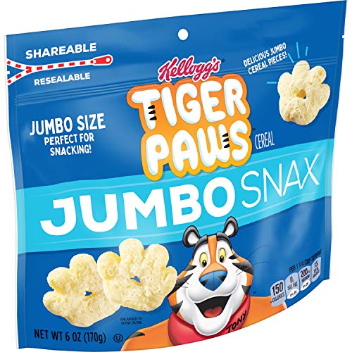 Kellogg’s Tiger Paws Jumbo Snax Cereal Snacks, Kellogg’s Frosted Flakes ...