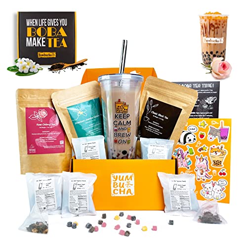 YUMBUCHA Instant Boba Making Kit - A Complete Set for Boba Tea Lovers ...