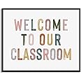Amazon.com: Welcome To Our Classroom Sign, Classroom Sign Print, Boho ...