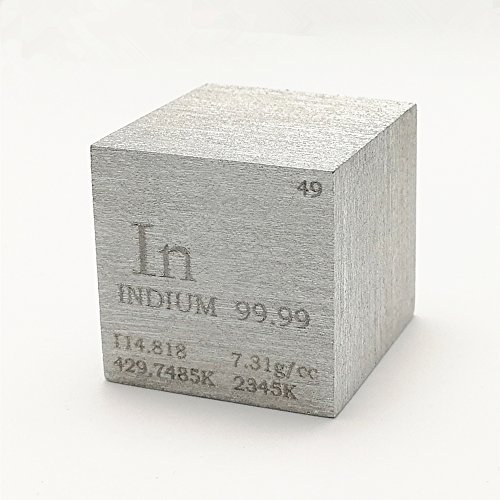 Mua 1 inch 25.4mm Pure Indium Metal Cube 120g 99.99% Engraved Periodic ...