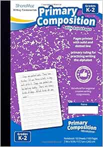 Primary Composition Notebook, Wide Ruled, Purple Cover, 100 pages ...