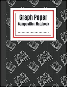 Graph Paper Notebook Black: Large Grid Paper Journal For Students ...