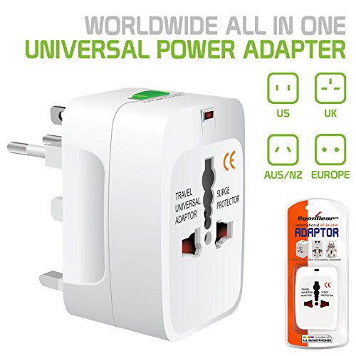 Portable Worldwide Universal Power Adapter Converter All in One International Out of Country ...
