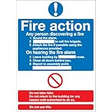 Fire Safety Sign - Fire Action Notice: Amazon.co.uk: Kitchen & Home
