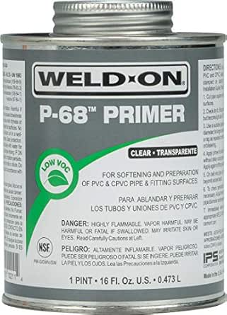 Weld On Primer Cpvc Pint Clear: Adhesive Primers: Amazon.com ...