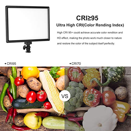 Newmowa 192 LED Dimmable Ultra High Power Panel Video Light, LCD ...