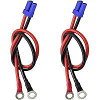 Amazon.com: AAOTOKK EC5 to O Ring Terminal Cable,EC5 Female to O Ring Eyelet Terminal Plug ...