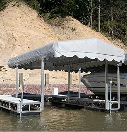 Amazon.com : Shoremaster Premium Vinyl Boat Lift Canopy (TAN, 25' X 120 ...