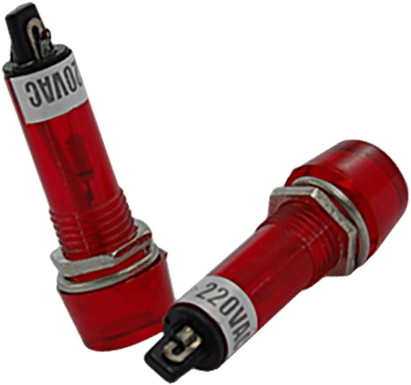 sourcing map XD10-3 AC 220V Neon Indicator Pilot Light Signal Lamp 11 x ...