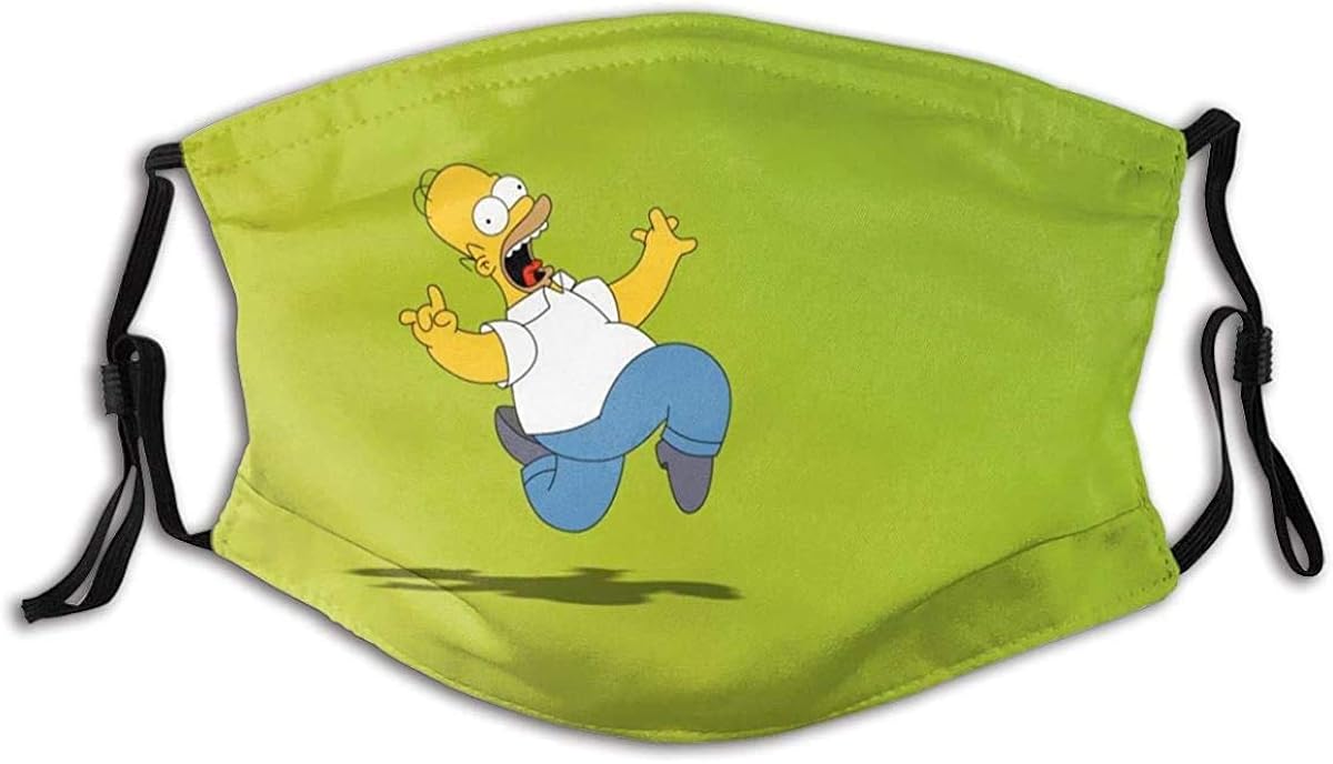 Homer Simpson face Cover Windproof dustproof Washable and Reusable face ...