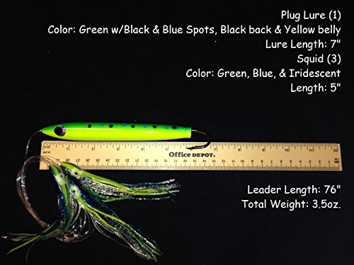 NEW Nuthin Fancy Outdoors 7" Cedar Plug Daisy Chain Saltwater Fishing ...