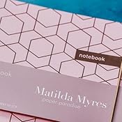 Matilda Myres Notebook - A5 Lined - Pink & Rose Gold: Amazon.co.uk ...