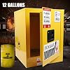 12 Gallon Yellow Safety Locker, Yellow Flammable Liquid Safety Cabinet ...