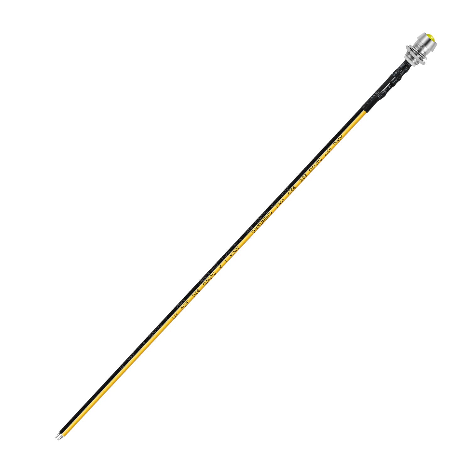 Mua 5 pcs 8mm Panel Mount + 5mm LED Colored Yellow Pilot Diode Light ...