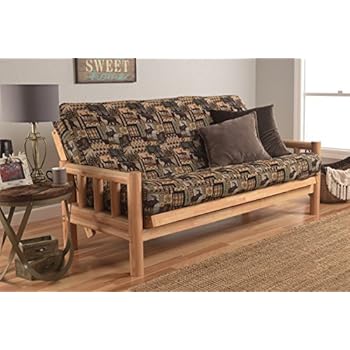Amazon.com: Kodiak Cabin Lodge Log Futon Frame w/up North Premium 8 ...